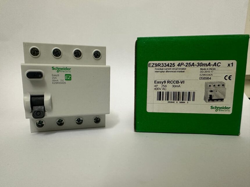 25AMP ELCB BREAKER 4 POLE SCHNEIDER – Indus Electric